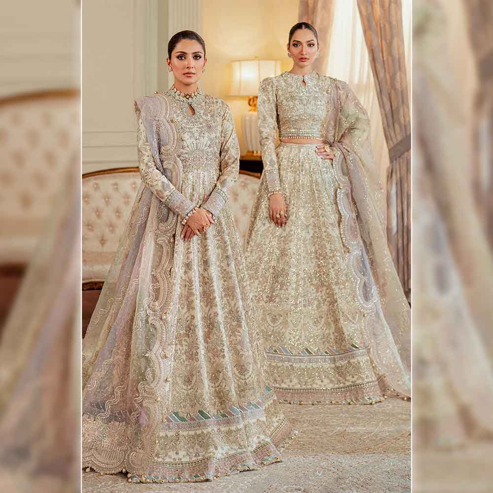 BAROQUE – Luxury Embroidered Net Dress | Kats Collection