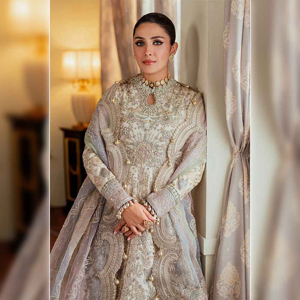 BAROQUE – Luxury Embroidered Net Dress | Kats Collection