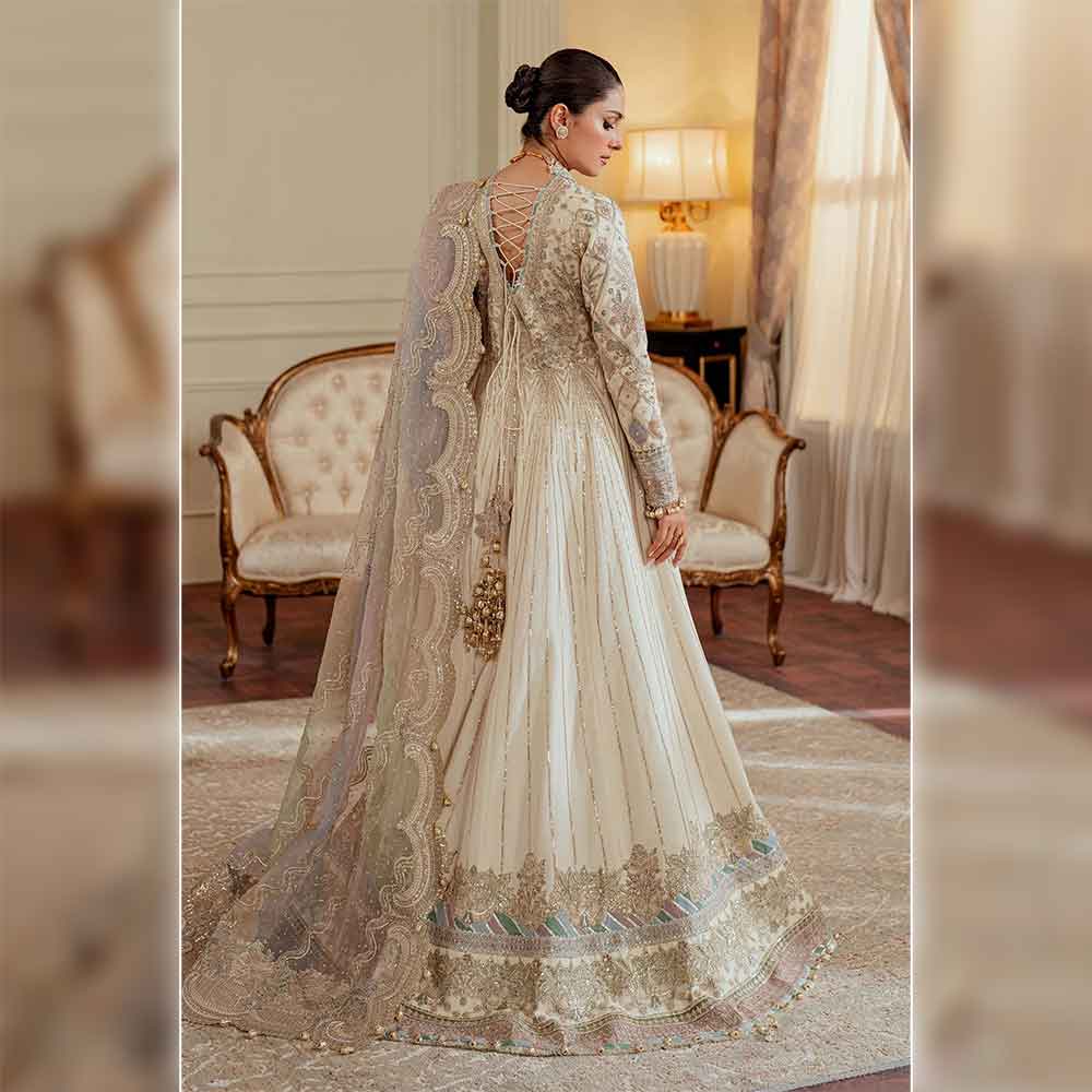 BAROQUE – Luxury Embroidered Net Dress | Kats Collection